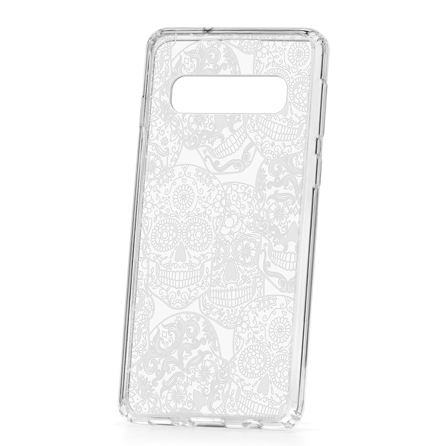 Чехол для Samsung Galaxy S10 КRUЧЕ Print Skull White