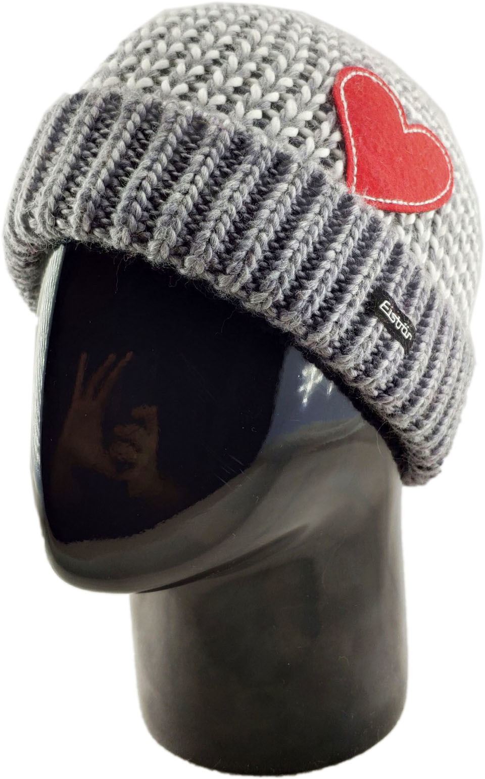 Шапка бини женская Eisbar Kim серая, one size