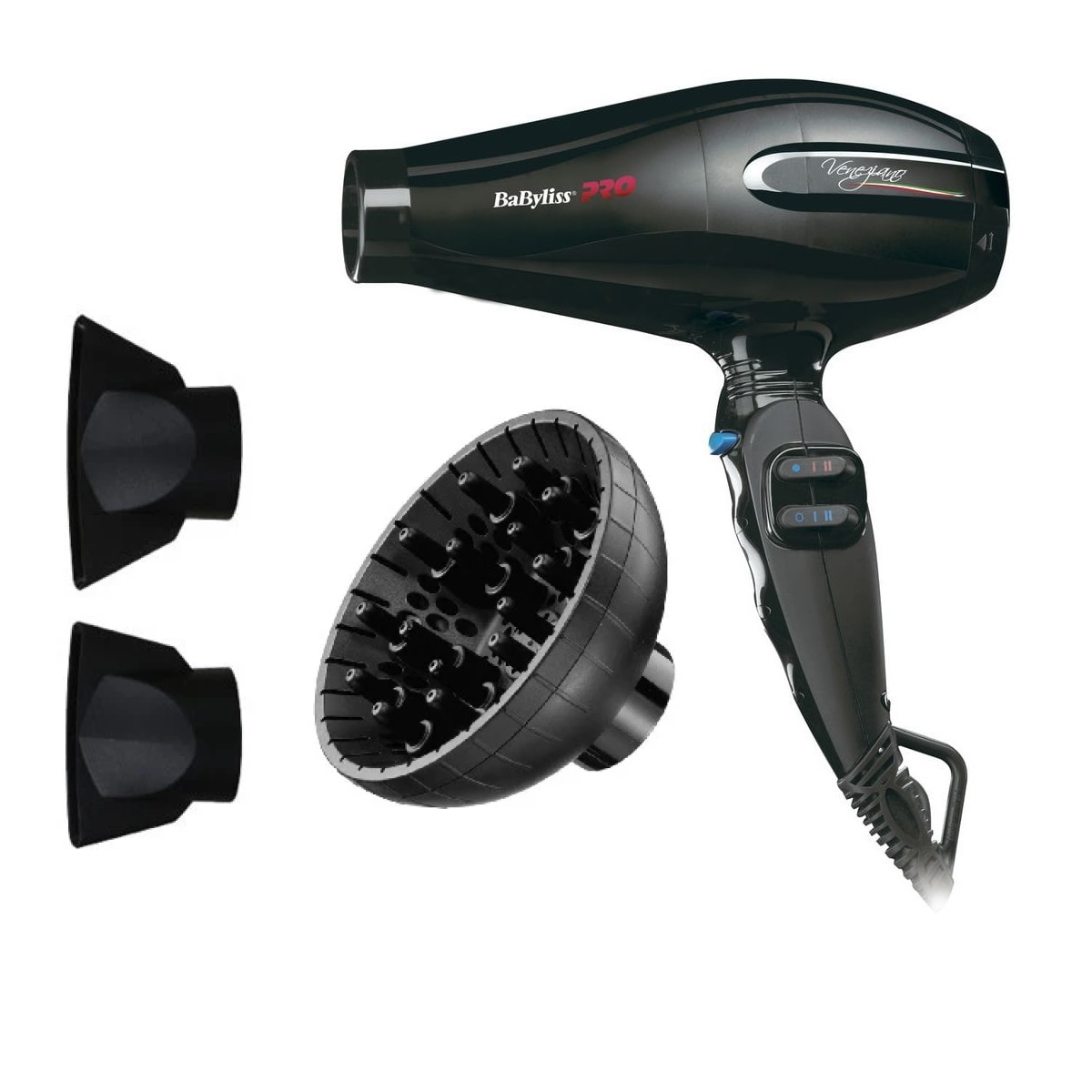 Фен BaByliss Pro BAB6610INRE 2200 Вт черный + диффузор BABD11E