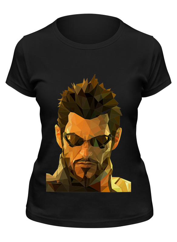 Футболка женская Printio Deus ex черная 2XL