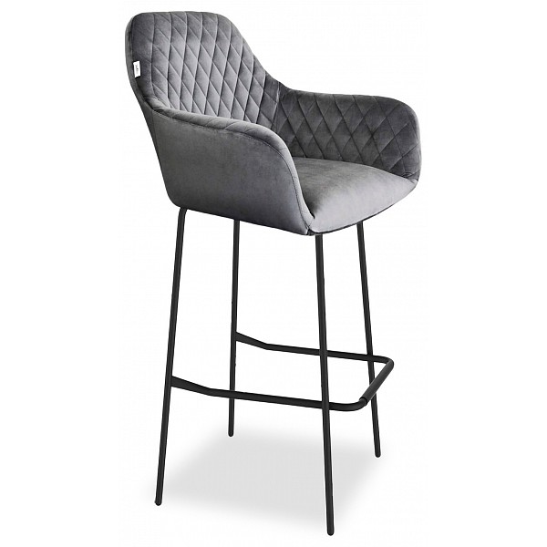 Барный стул Sheffilton SHT-ST38/S29 She_1967761401, угольно-серый/черный муар