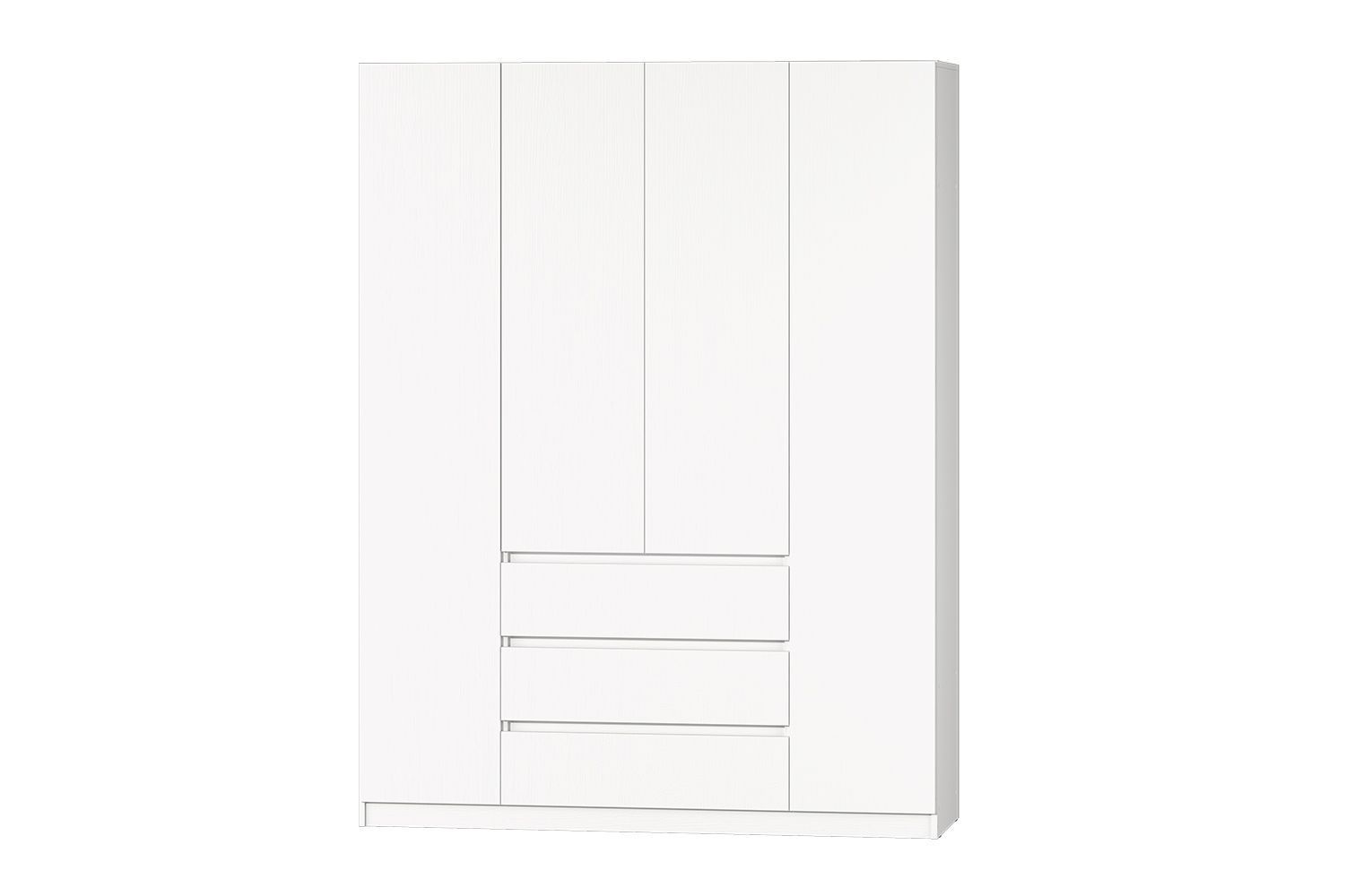 Шкаф распашной Зарон МС "Хилтон" №1 1600 Белый текстурный