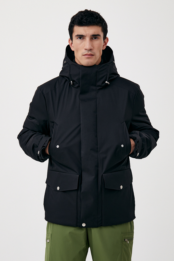 Куртка мужская Finn Flare FAB21044 черная 2XL