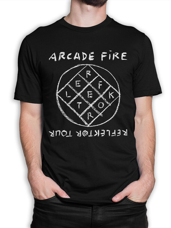 Футболка мужская Design Heroes Arcade Fire - Reflektor Tour черная 2XL