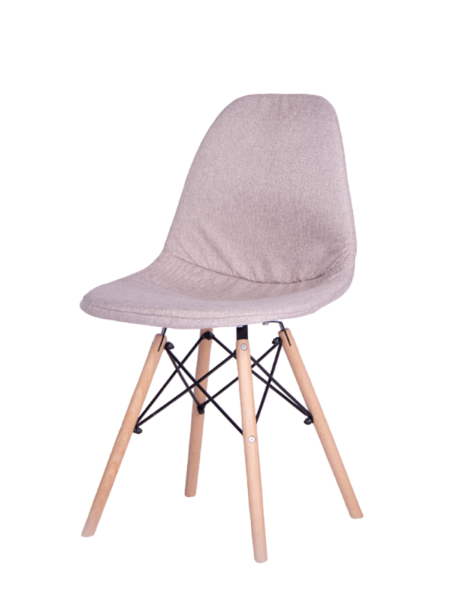 Чехол LuxAlto на стул со спинкой Eames, Aspen, Giardino, Жемчужный, 4 шт. (11651)