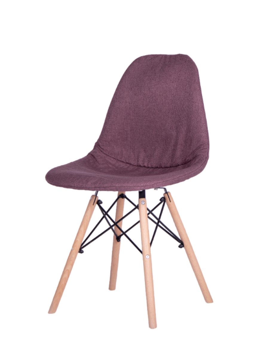 Чехол LuxAlto на стул со спинкой Eames, Aspen, Giardino, Фиолетовый, 2 шт. (11613)