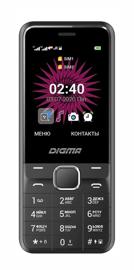 Мобильный телефон DIGMA Linx A241 Black