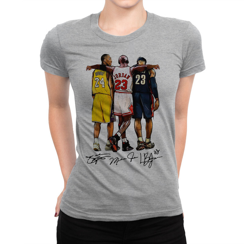 Футболка женская Dream Shirts Легенды баскетбола 1000369-1 серая M