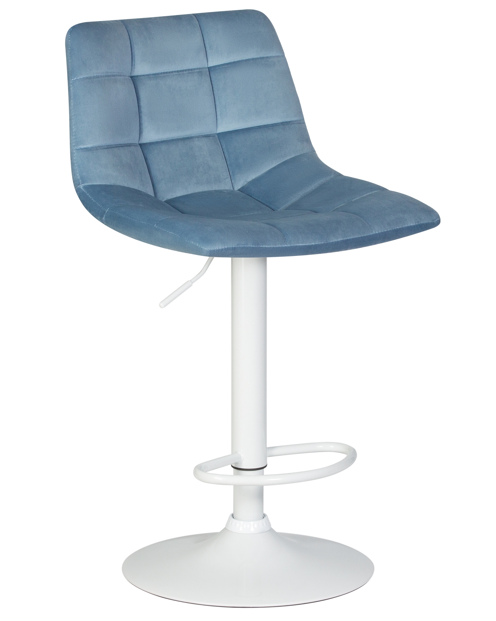 Барный стул Империя стульев TAILOR White LM-5017_WhiteBase White (MJ9-74), белый/голубой