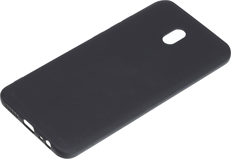 Чехол BORASCO для Xiaomi Redmi 8A, черный (матовый)