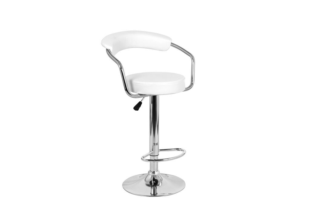 Барный стул Империя стульев Орион WX-1152 white, хром/белый