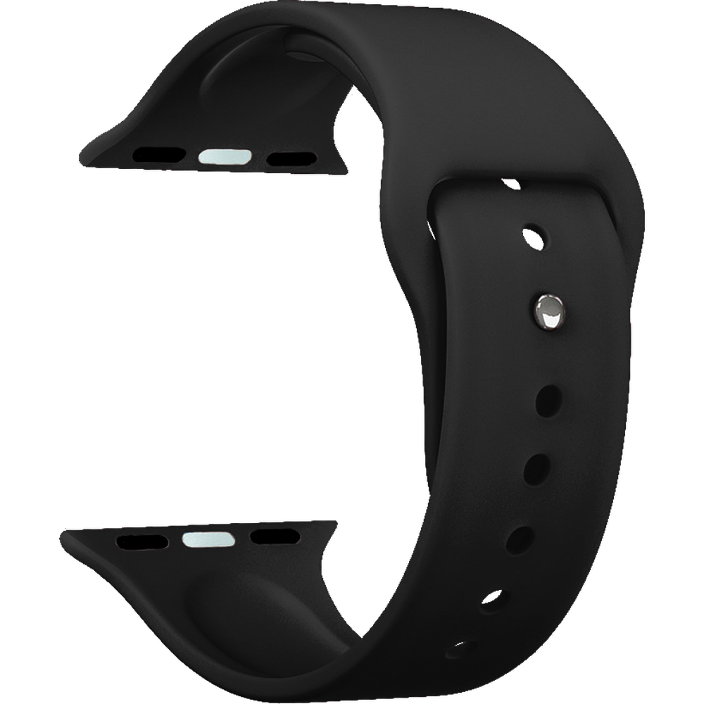 Силиконовый ремешок Deppa Band Silicone для Apple Watch 38/40 mm черный