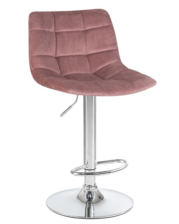 Барный стул Империя стульев TAILOR LM-5017 (MJ9-32), хром/розовый