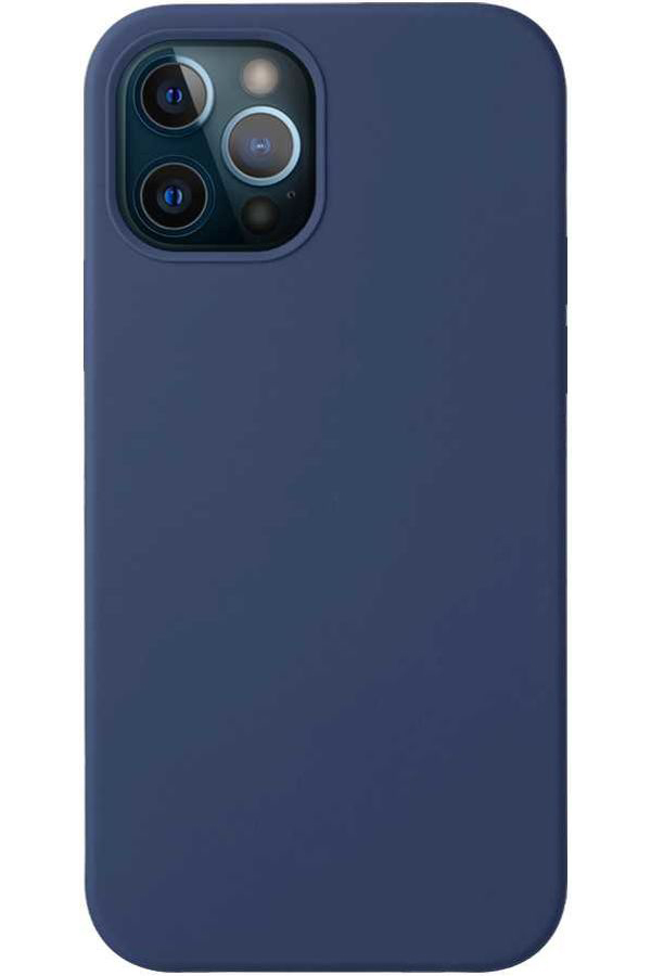 Чехол DEPPA Liquid Silicone, для Apple iPhone 12/12 Pro, синий