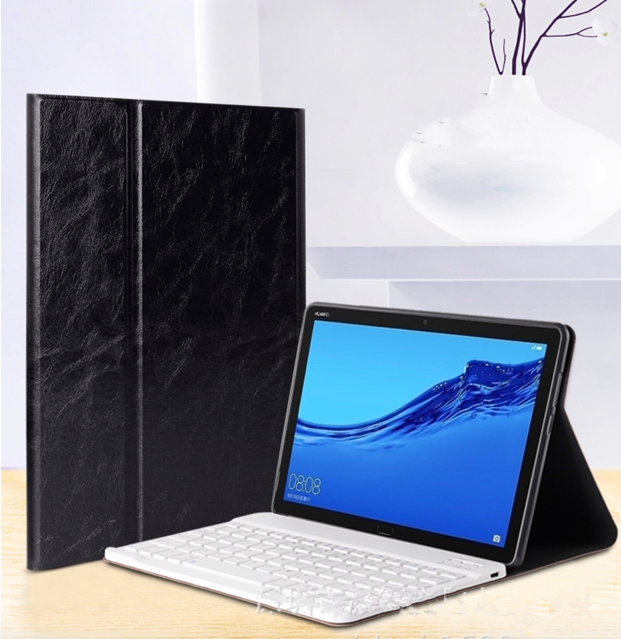 Чехол Bluetooth-клавиатура MyPads для Huawei MediaPad M5 Lite 10 BAH2-L09/W09 черный
