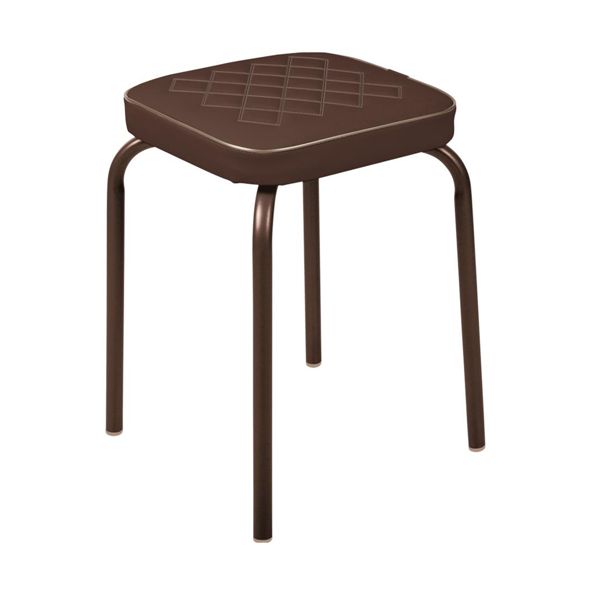 Табурет Haushalt НТ3/BR, мягкое квадратное сиденье, коричневый