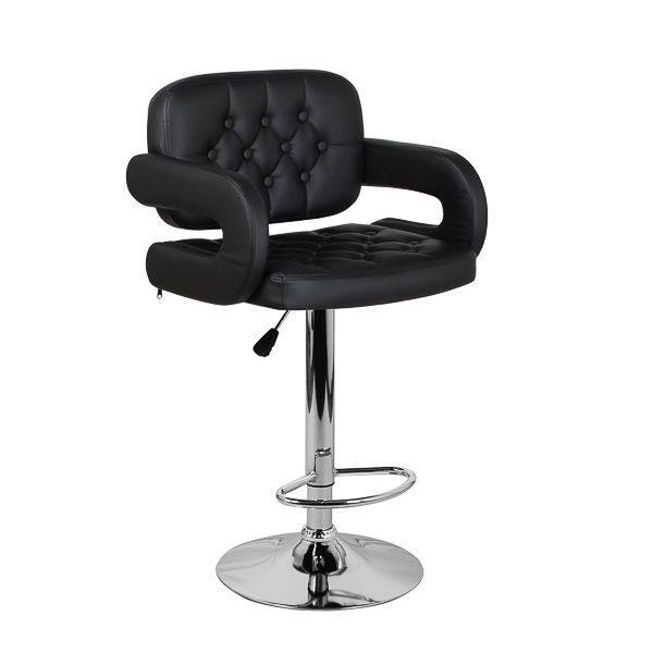 Барный стул Империя стульев Tiesto WX-2927 black, хром/черный