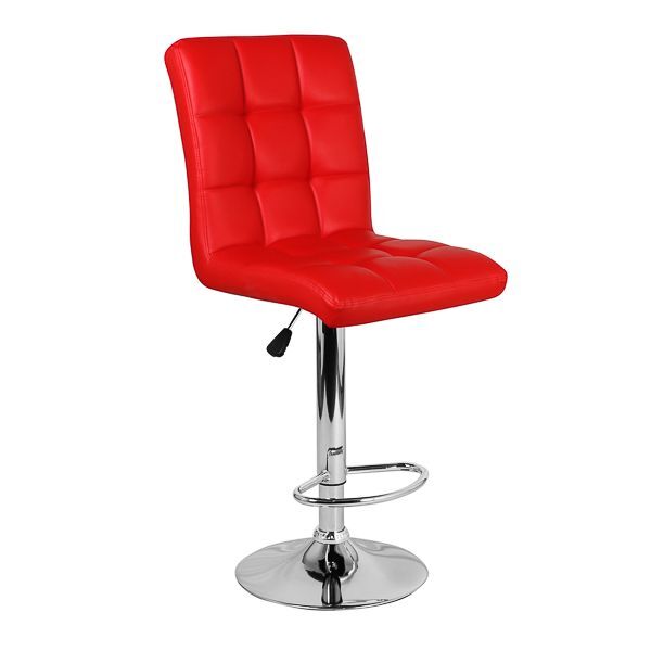 Барный стул Империя стульев Kruger WX-2516 red, хром/красный