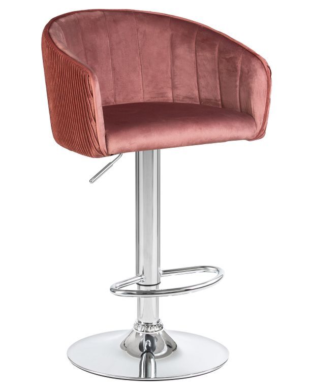 Барный стул Империя стульев DARCY LM-5025 bronzerose, хром/розовый