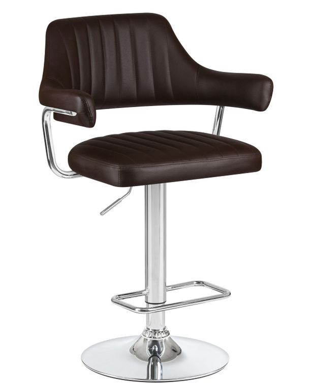 Барный стул Империя стульев CHARLY LM-5019 brown, хром/коричневый
