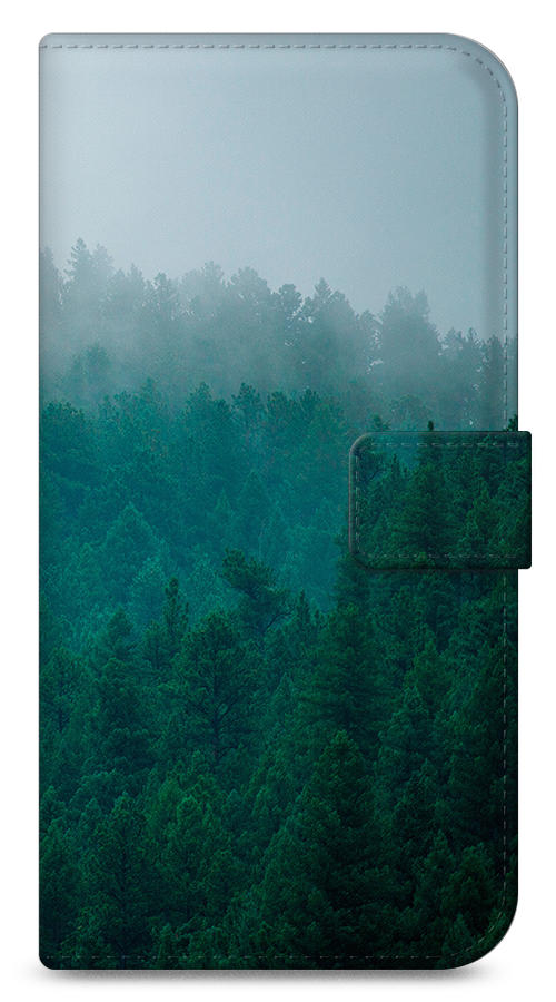 Чехол Awog на Apple iPhone XS Max "Лес в зеленом тумане"