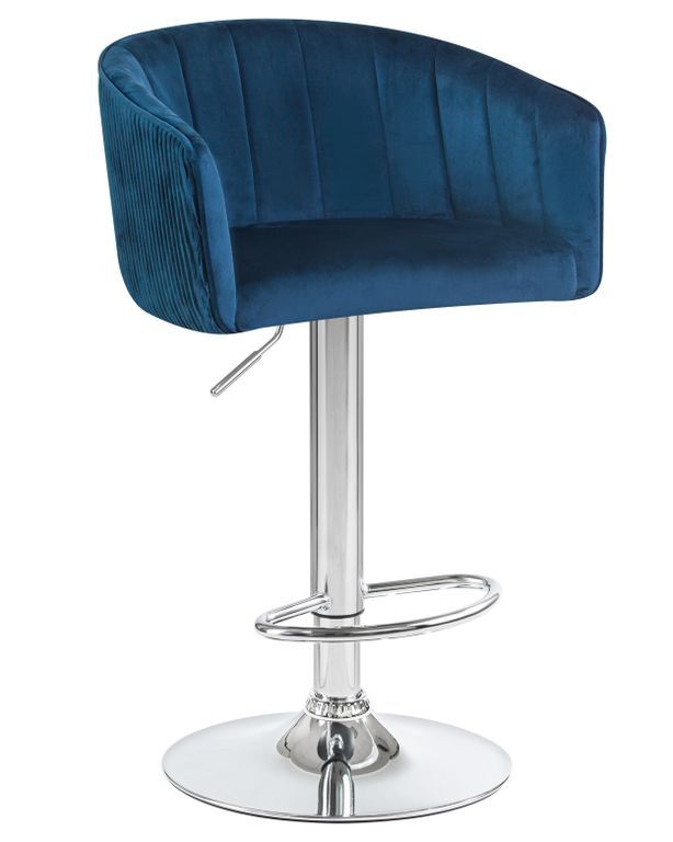 Барный стул Империя стульев DARCY LM-5025 blue, хром/синий