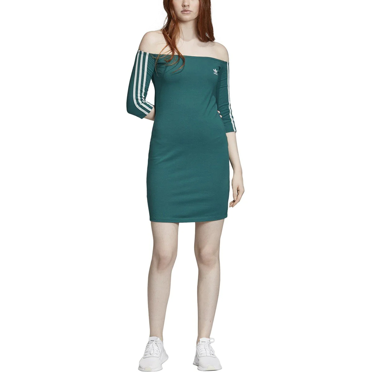 Платье женское Adidas EJ9347 зеленое 36