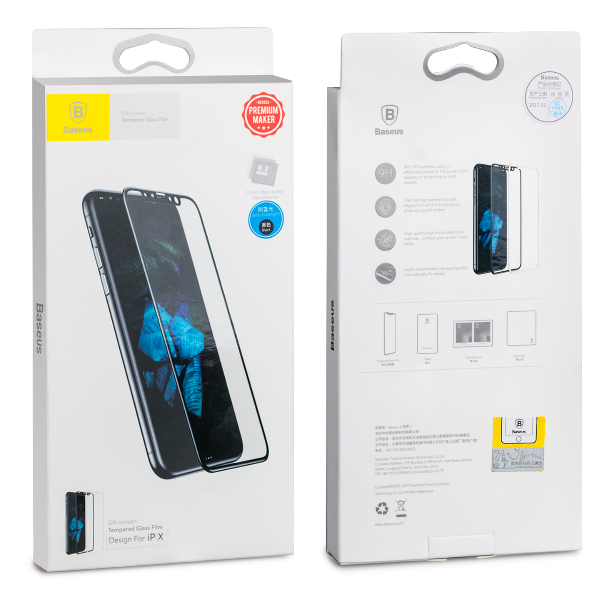 Защитное стекло iPhone X/XS/11 Pro Baseus Full Cover Antiblue 0.2mm