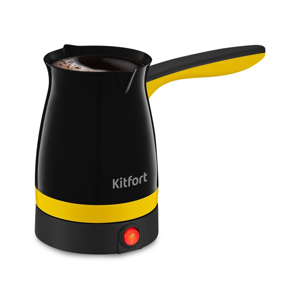 Электрическая турка Kitfort КТ-7183-3 желтый, черный