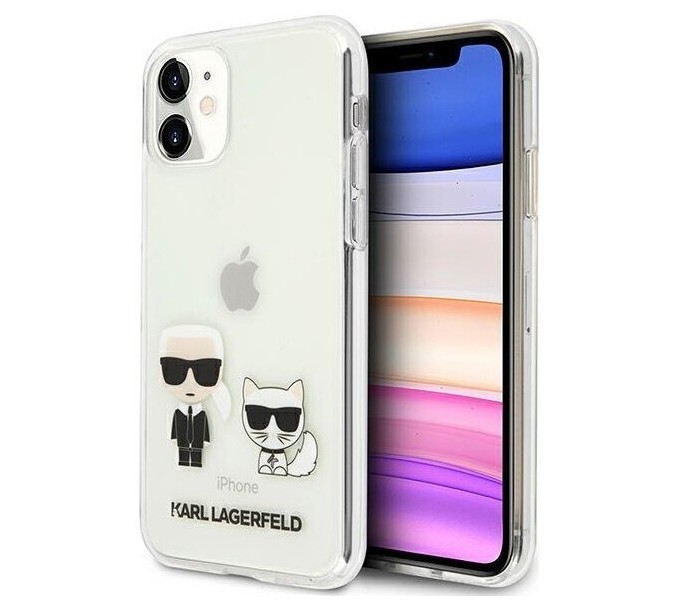Чехол CG Mobile Karl Lagerfeld  collection Karl Iconik&Choupette iPhone 11 Clear