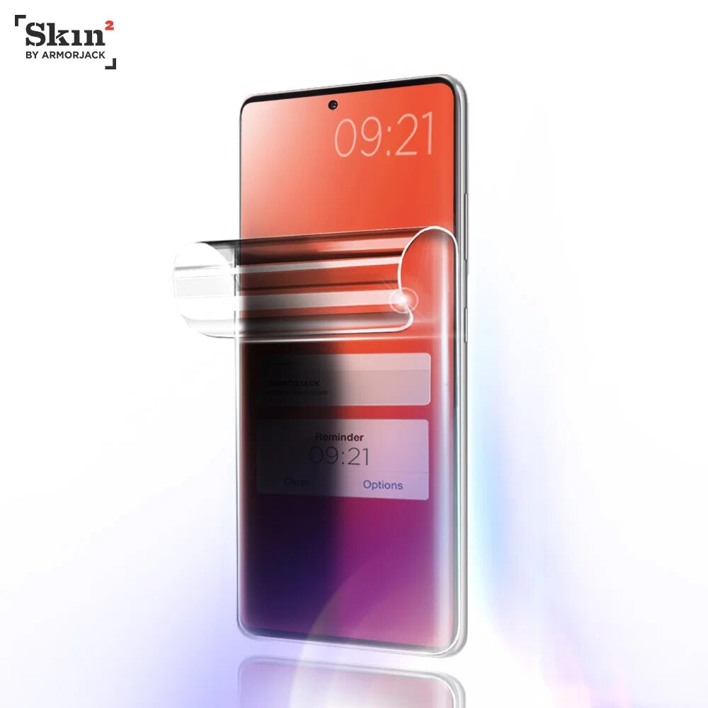 Бронепленка антишпион Skin2 на экран под чехол смартфона Sharp Aquos Sense4 Lite