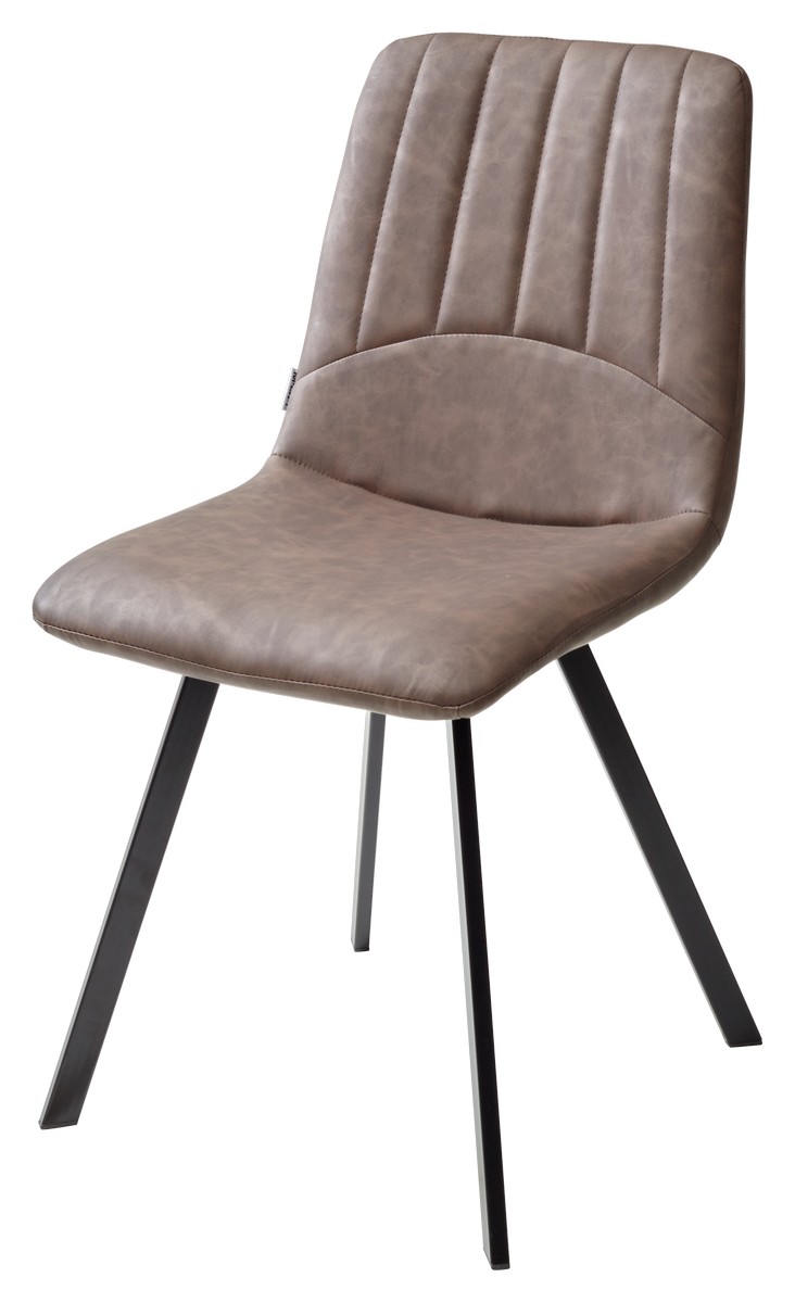 Комплект стульев 4 шт. М-Сити ASHTON, коричневый винтаж/черный