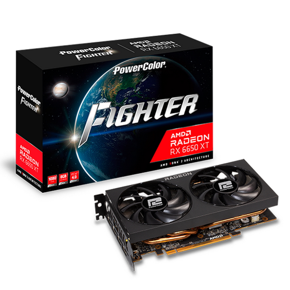 Видеокарта PowerColor Radeon RX6650XT 8GB Fighter AXRX