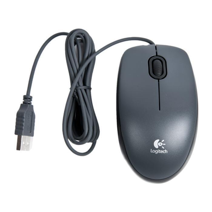 Проводная мышь Logitech M90 черный