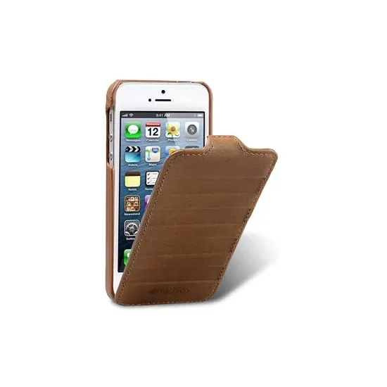 Кожаный чехол Melkco Craft Limited Edition Prime Horizon для Apple iPhone 5/5S коричневый