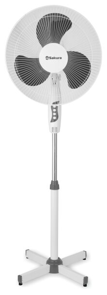 Вентилятор напольный SAKURA SA-10G серый; белый