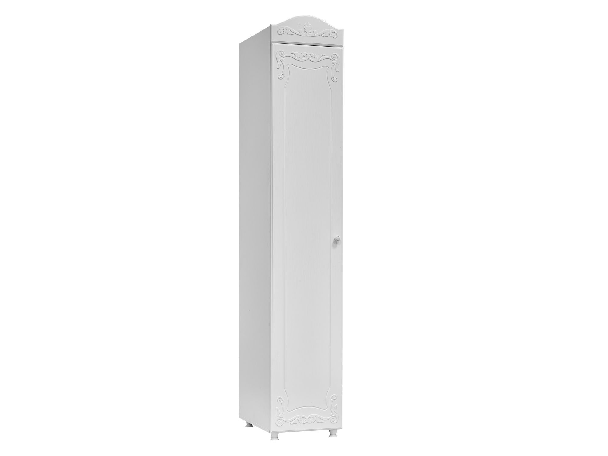 Шкаф 1 дв (560) с Большой глухой дверью Катрин-К ИТ-33 Италия Белое дерево