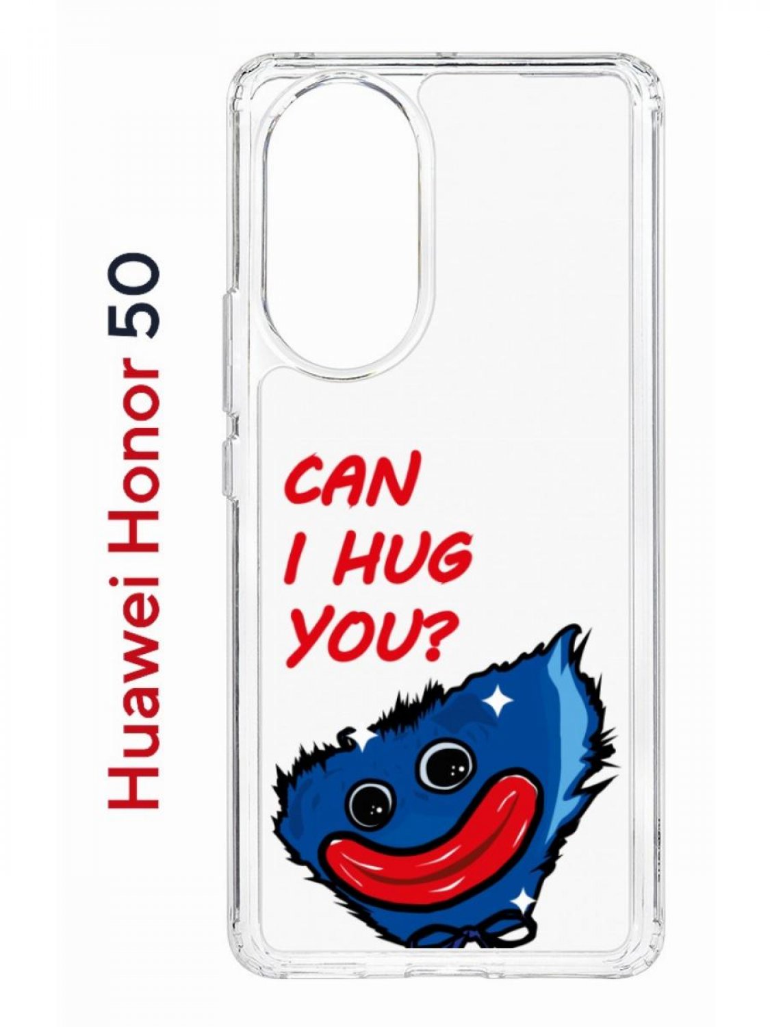 Чехол на Honor 50, Huawei Nova 9 Kruche Print CAN I HUG YOU, противоударный бампер