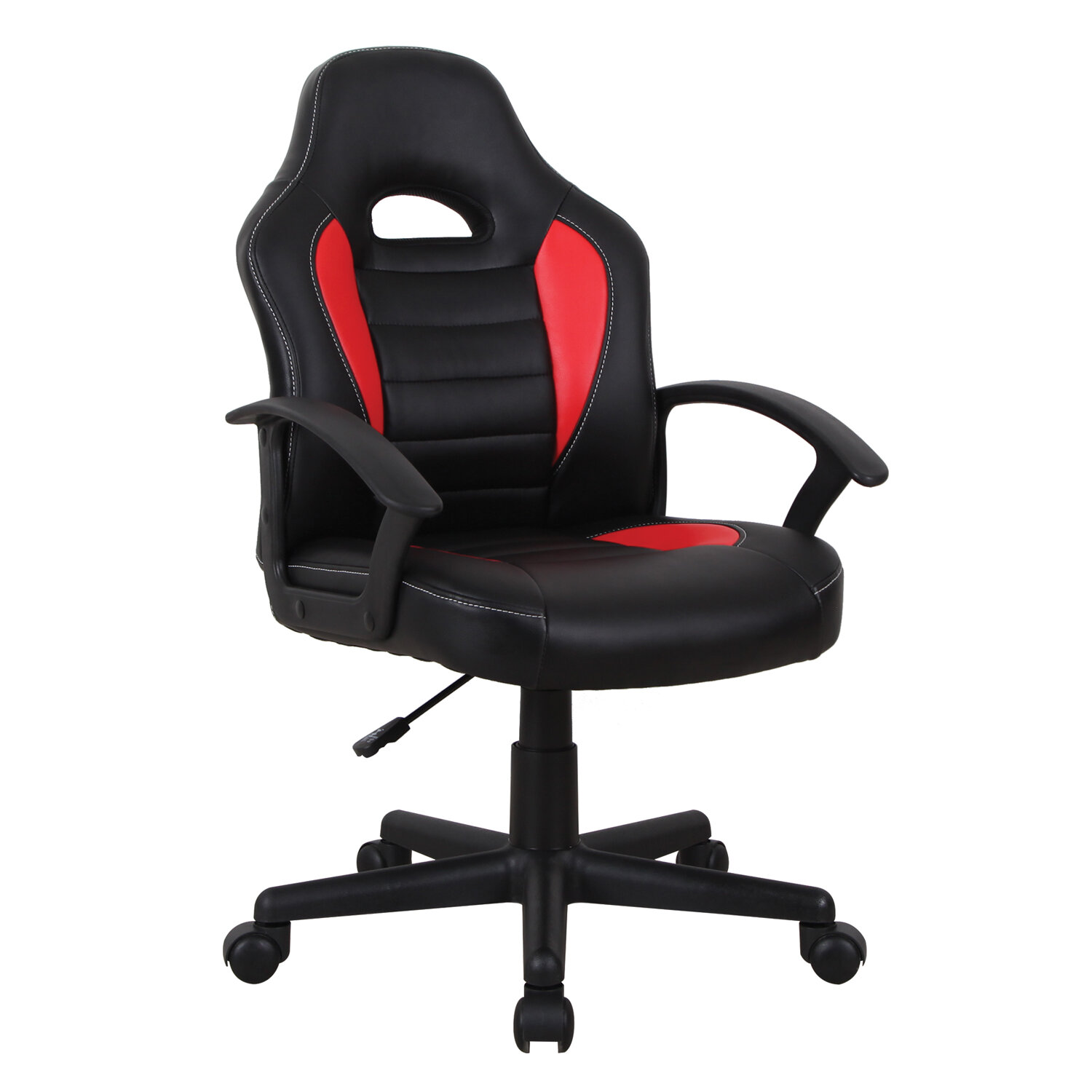Кресло компьютерное BRABIX "Spark GM-201" экокожа черное/красное