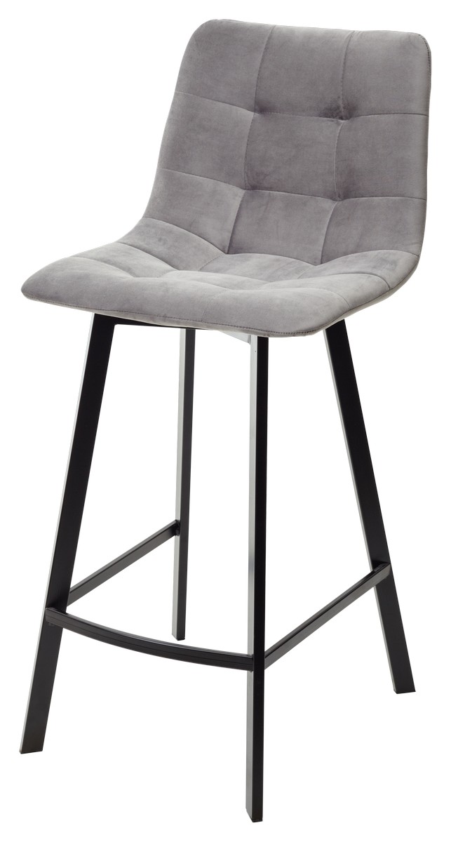 Комплект полубарных стульев 2 шт. M-City CHILLI-QB SQUARE 461MC04050, светло-серый