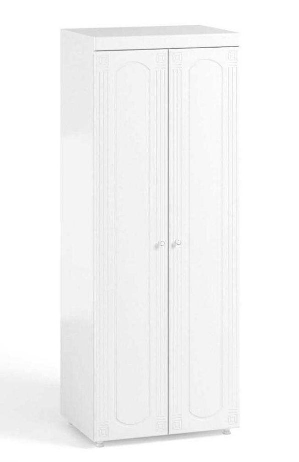 Шкаф 2дв (410) с 2 Большими глухими дверьми Катрин-К АФ-42 Афина Белое дерево