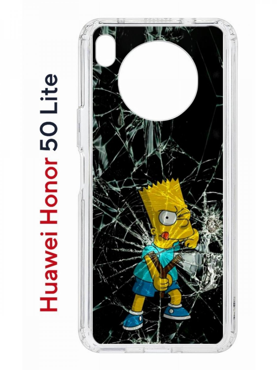 Чехол на Honor 50 Lite, Huawei Nova 8i Kruche Print Барт Симпсон, противоударный бампер