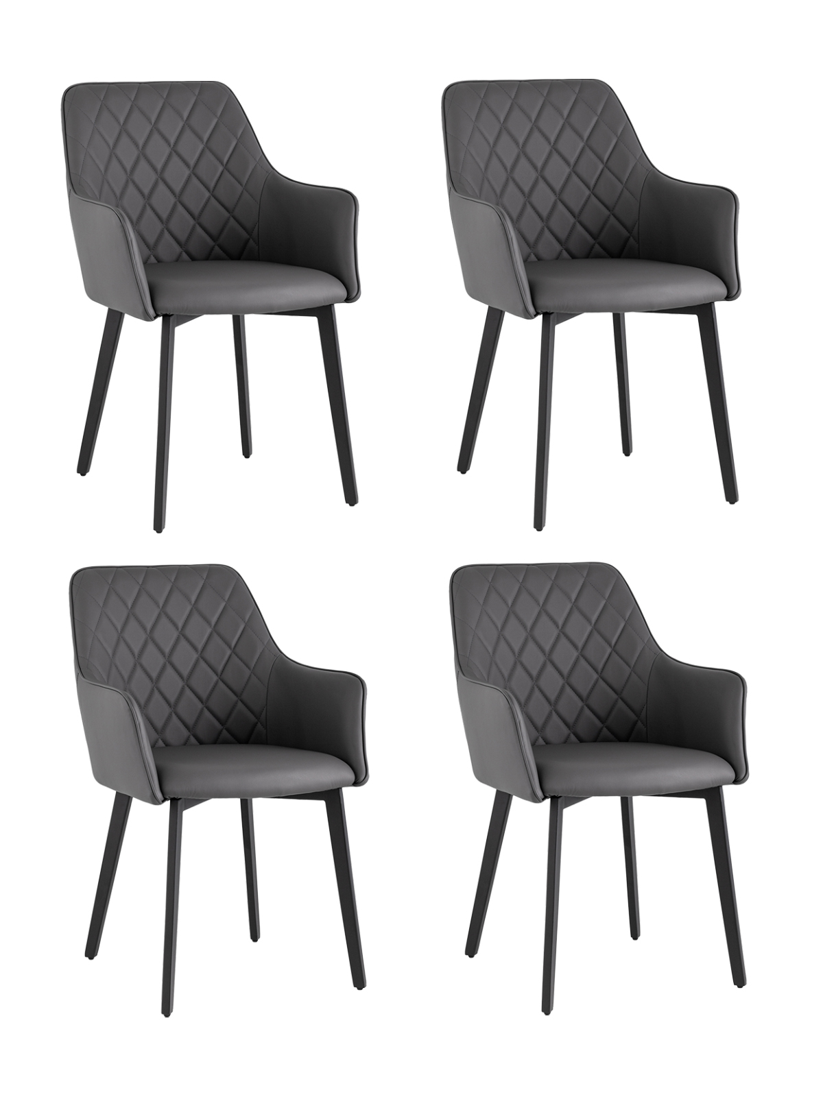Комплект стульев 4 шт. Stool Group Прайм, серый