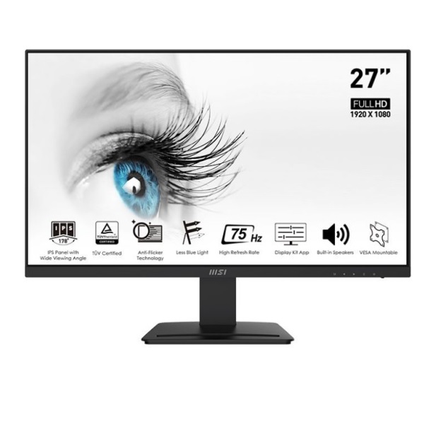 27" Монитор MSI PRO MP273 Black 75Hz 1920x1080 IPS