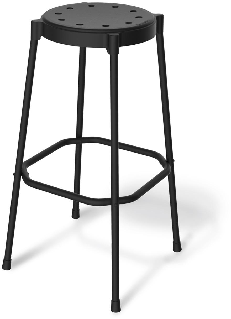 Барный стул Sheffilton SHT-S48 865332, черный муар/черный