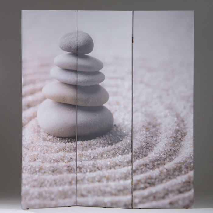 Ширма "Камни на песке", 160x150 см
