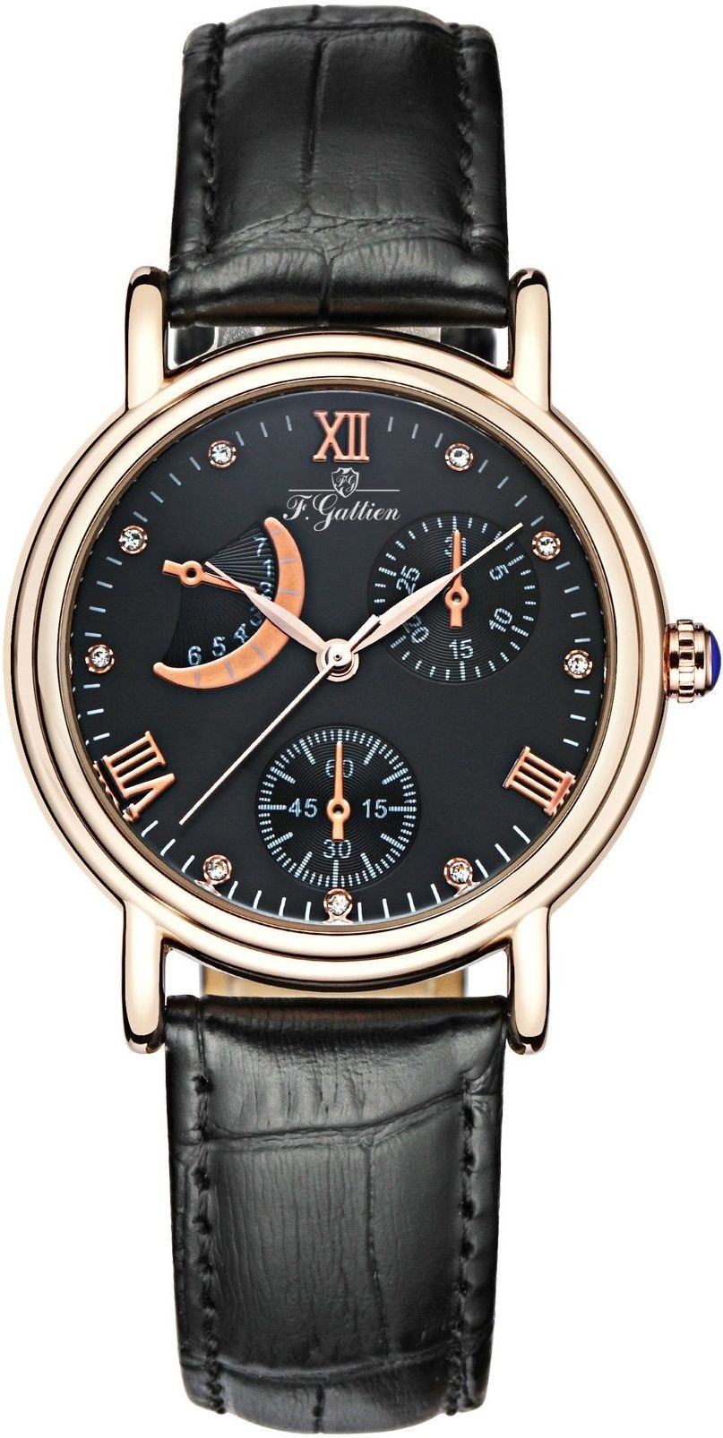 Наручные часы женские F.Gattien 8166-414-01 черные