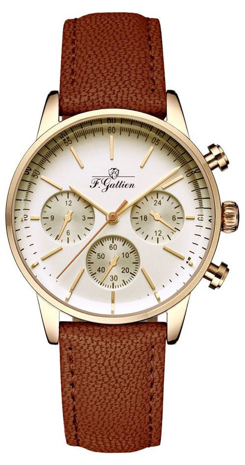 Наручные часы женские F.Gattien 232-115-04 коричневые