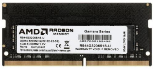 Оперативная память AMD 4Gb DDR4 3200MHz SO-DIMM (R944G3206S1S-U)