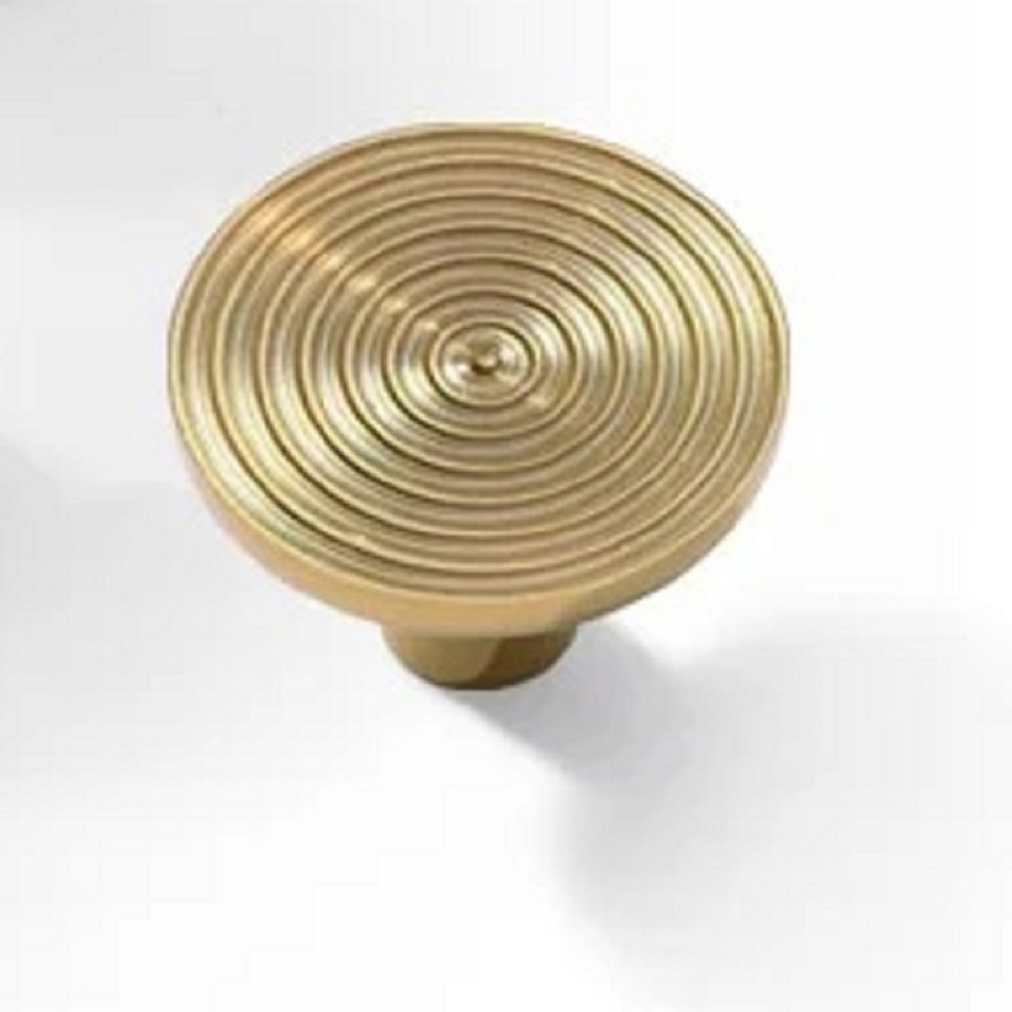 Ручка-кнопка мебельная Золото Инков, медь, d 30 мм, 1 шт